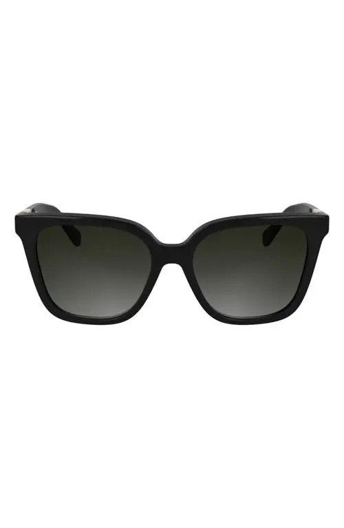 Longchamp Le Pliage 55mm Gradient Butterfly Sunglasses - Black