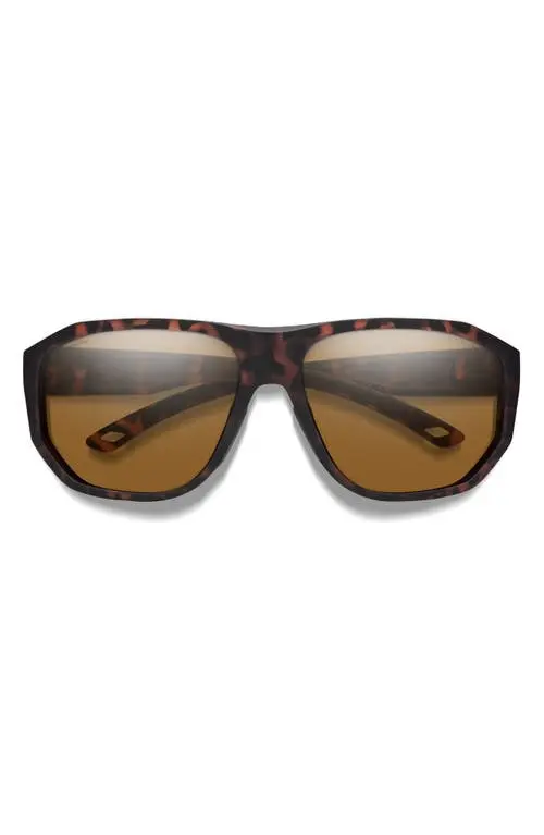 SMITH Outrigger 61mm Chromapop™ Polarized Sunglasses - Matte Tortoise / Brown