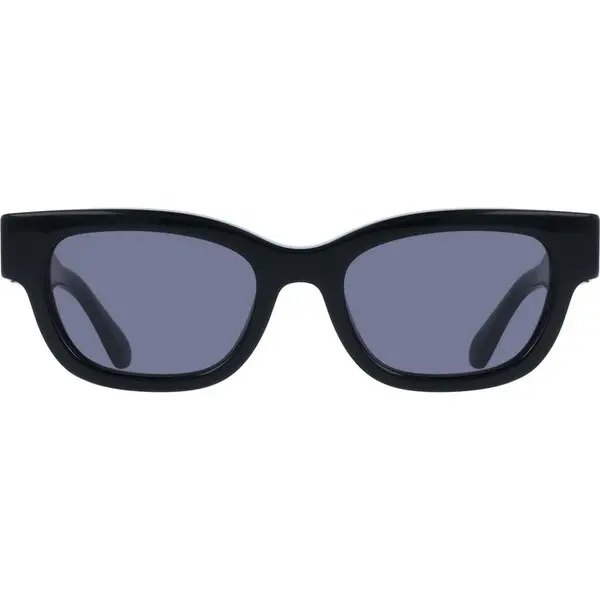 FERRAGAMO 52mm Modified Rectangular Sunglasses - Black