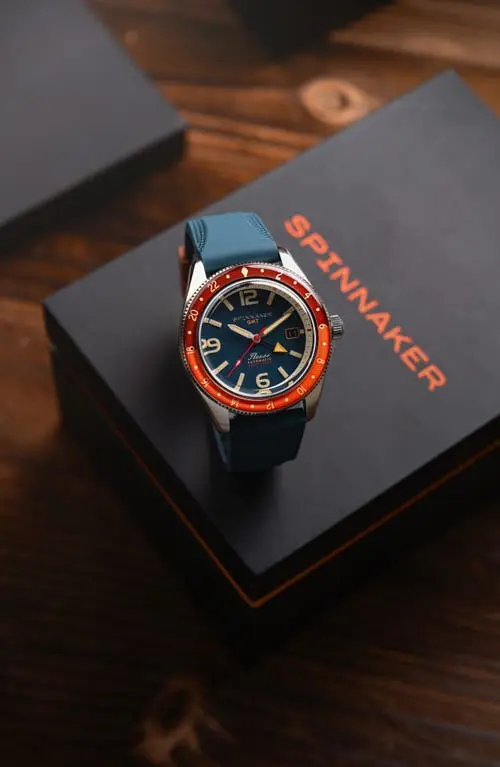 SPINNAKER Fleuss Gmt Automatic Bracelet Watch - Blue