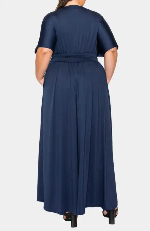 L I V D Raffi Maxi Dress - Navy