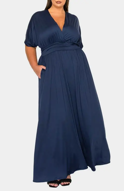 L I V D Raffi Maxi Dress - Navy