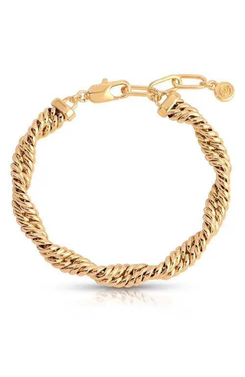 Ettika Twisted Strands Bracelet - Gold