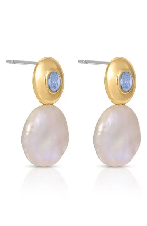 Ettika Freshwater Pearl Drop Earrings