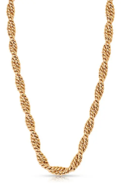 Ettika Twisted Strands Necklace - Gold