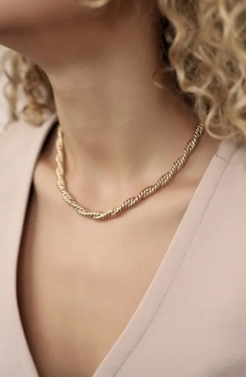 Ettika Twisted Strands Necklace - Gold