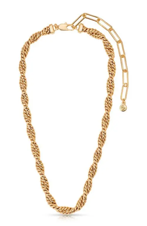 Ettika Twisted Strands Necklace - Gold