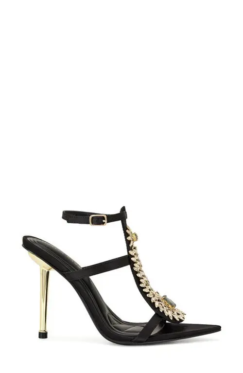 AZALEA WANG Wyatt Ankle Strap Sandal - Black