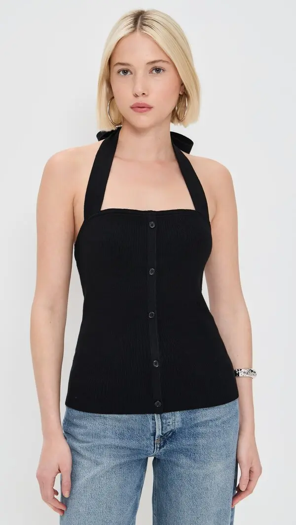 Line & Dot Tanner Halter Top