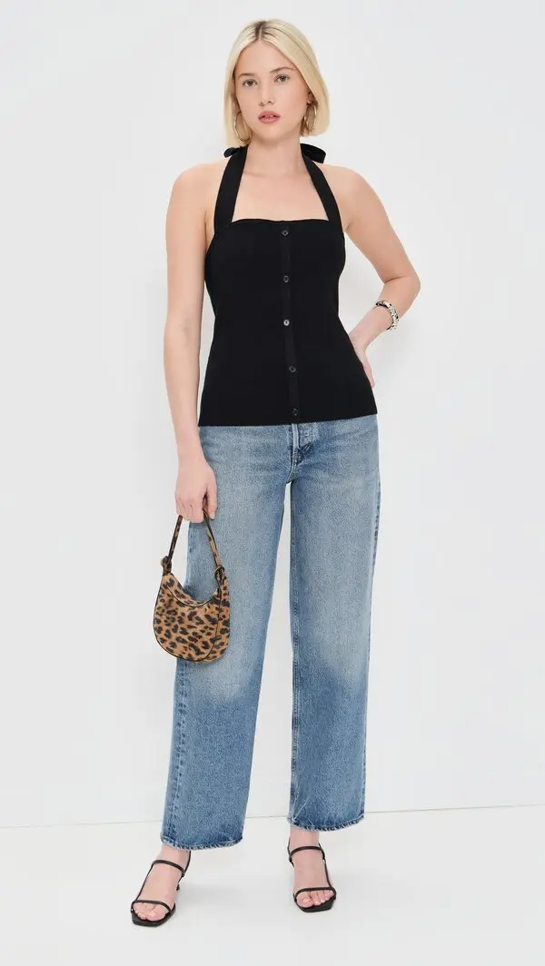 Line & Dot Tanner Halter Top