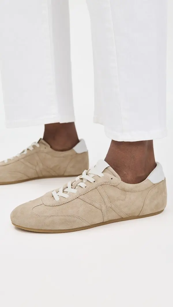 Veronica Beard Riviera Lace-up Sneakers - Sand/lily
