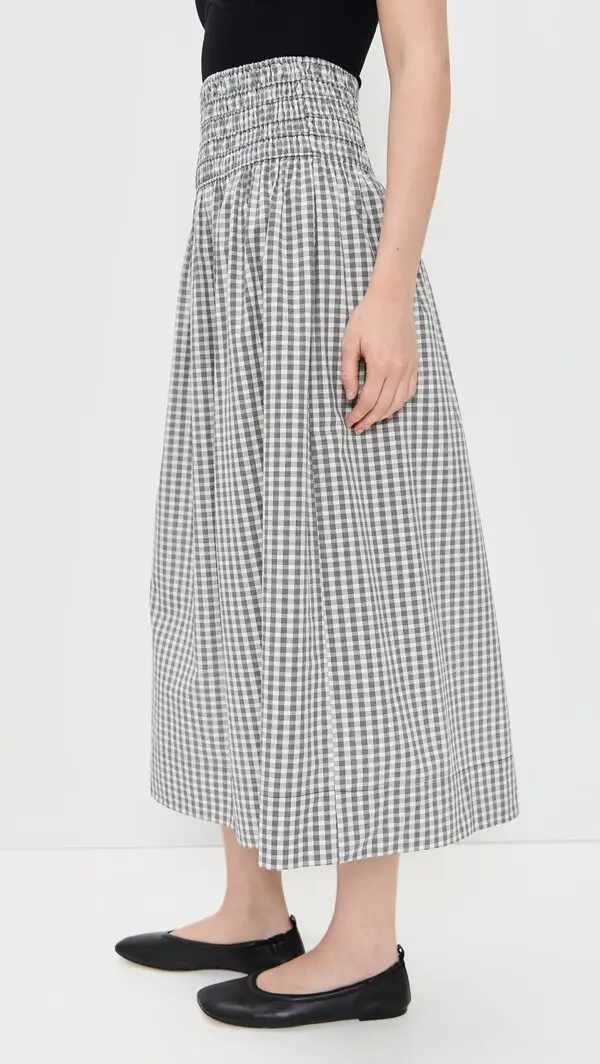 Rails Alessa Skirt - Ivory Jet Gingham