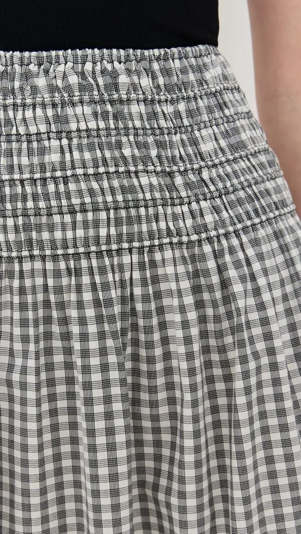 Rails Alessa Skirt - Ivory Jet Gingham