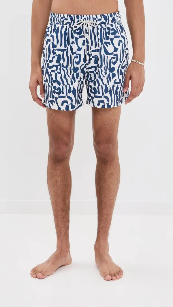 Oas Marbling Swim Shorts - Multi