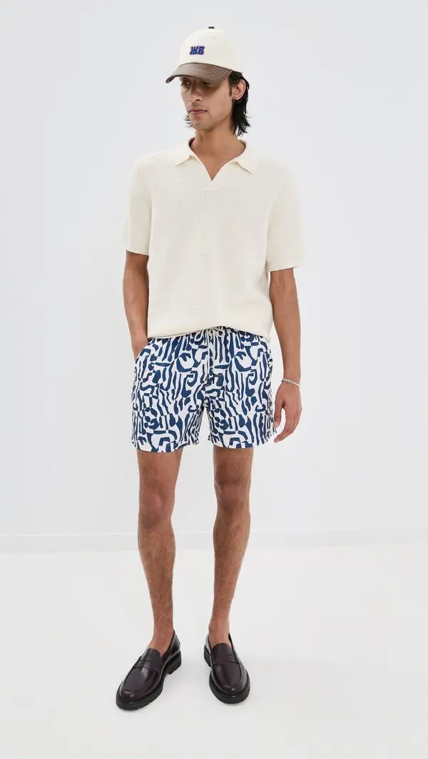 Oas Marbling Swim Shorts - Multi