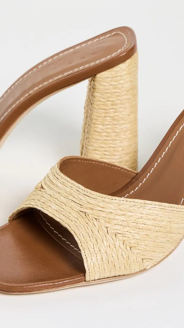 Staud Sloane Raffia Heels