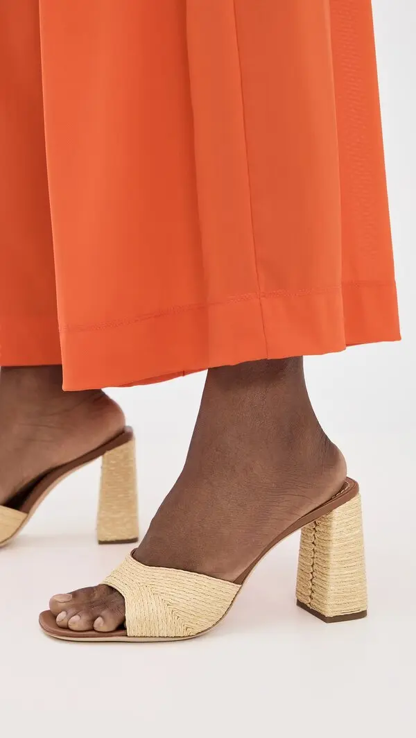Staud Sloane Raffia Heels
