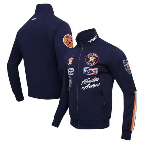 PRO STANDARD Houston Astros Fast Lane Full-zip Track Jacket