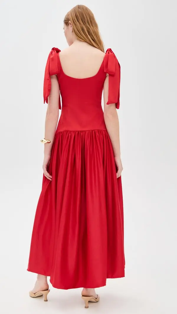 strapless open back dress Red Ser Arte Embellished Maxi Dress main image 1