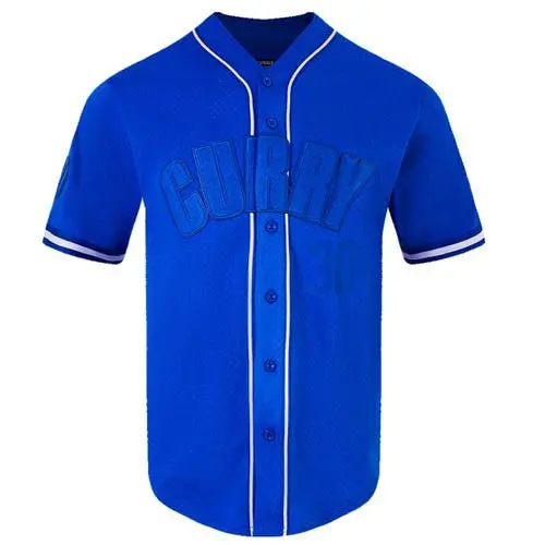 PRO STANDARD Stephen Curry Golden State Warriors Triple Tonal Mesh Button-up Shirt