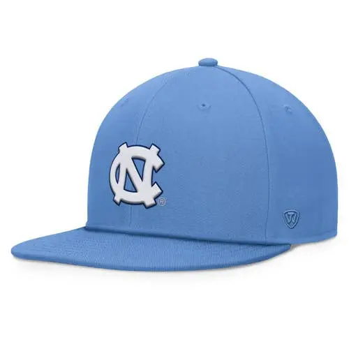 Top Of The World North Carolina Tar Heels Fundamental Snapback Hat - Light Blue