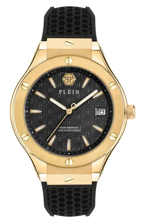 Philipp Plein Plein Underdog Strap Watch - Ip Yellow Gold