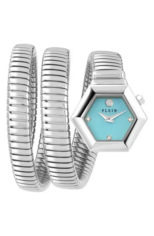 Philipp Plein Nake Hexagon Crystal Bracelet Watch - Stainless Steel
