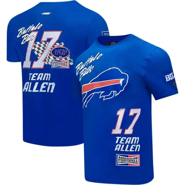 PRO STANDARD Josh Allen Buffalo Bills Fast Lane Name & Number Player T-shirt - Royal
