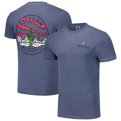 IMAGE ONE Arizona Wildcats Scenic Comfort Colors T-shirt By - Navy