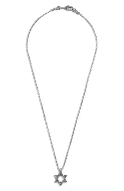 JONAS STUDIO Star Of David Pendant Necklace - Silver