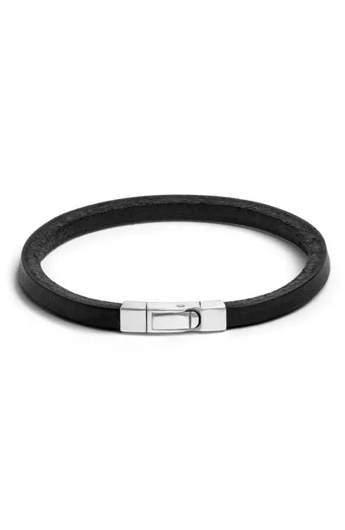 JONAS STUDIO Squared Leather Bracelet - Jet
