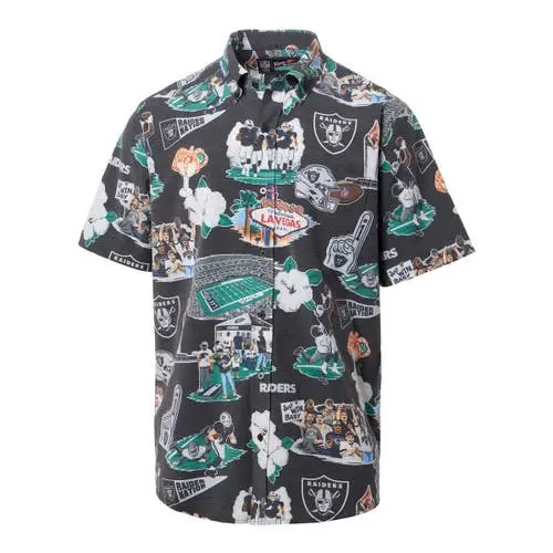 Reyn Spooner Las Vegas Raiders Scenic Button-down Shirt