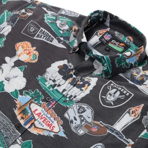 Reyn Spooner Las Vegas Raiders Scenic Button-down Shirt
