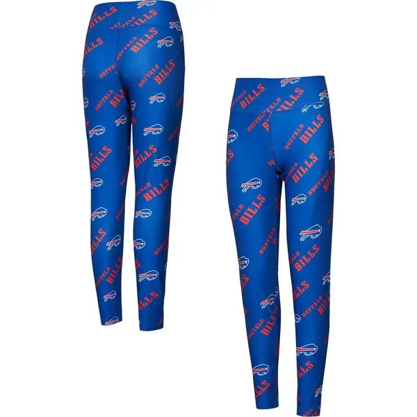 CONCEPTS SPORT Buffalo Bills Breakthrough Allover Print Knit Leggings - Royal