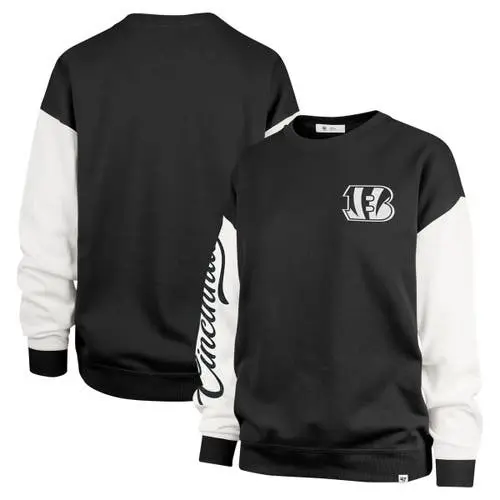 '47 Cincinnati Bengals Double Header Rise Andie Pullover Sweatshirt