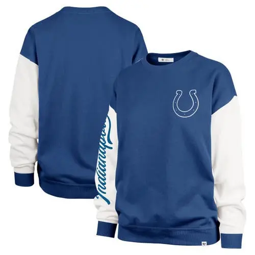 '47 Indianapolis Colts Double Header Rise Andie Pullover Sweatshirt