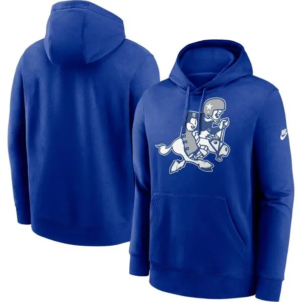 Nike Dallas Cowboys Rewind Retro Joe Club Pullover Hoodie - Royal