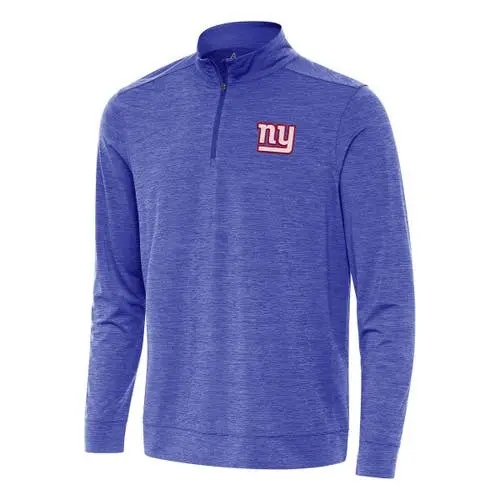 ANTIGUA New York Giants Bright Quarter-zip Top - Heather Royal