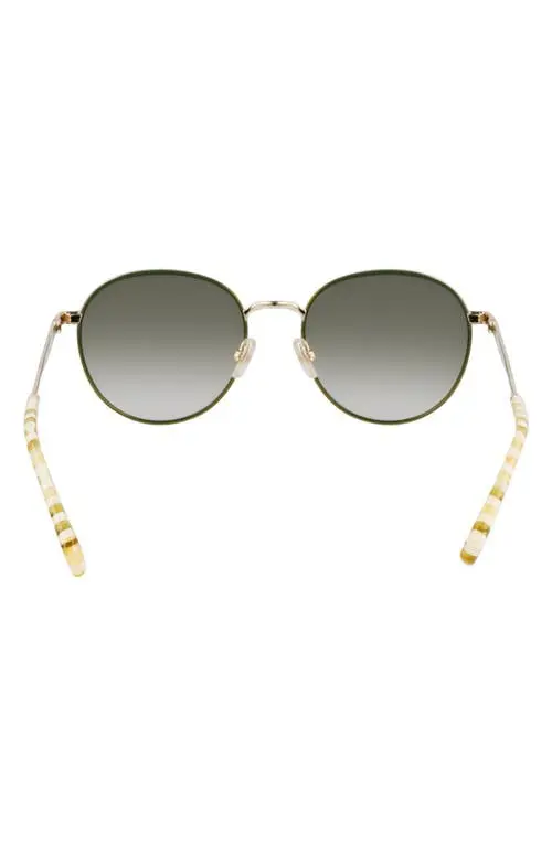 Paul Smith 53mm Gradient Round Sunglasses - 715 Gold/ Green