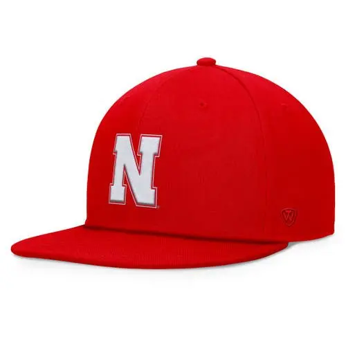 Top Of The World Nebraska Huskers Fundamental Snapback Hat - Scarlet