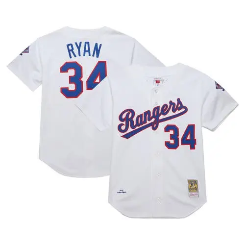 Mitchell & Ness Nolan Ryan Nolan Ryan Texas Rangers 1993 Cooperstown Collection Authentic Jersey
