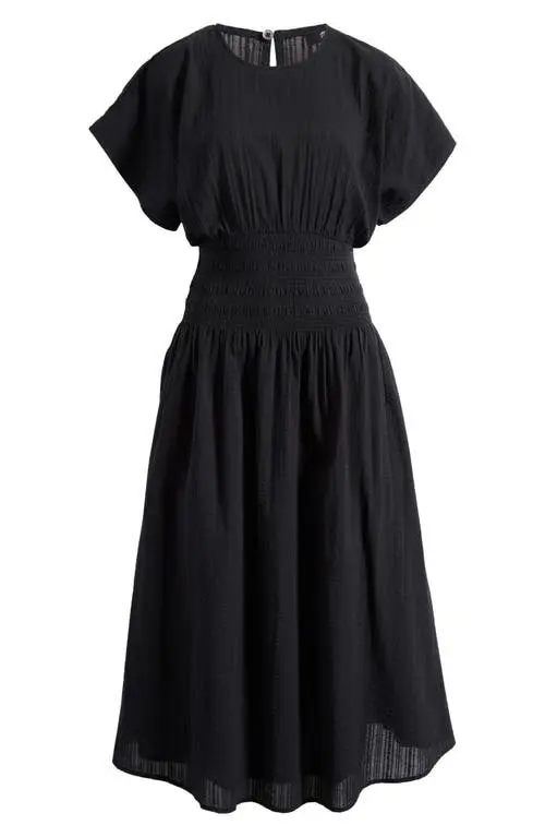 madewell embroidered tank midi dress in poplin Madewell embroidered tank dress in poplin Medium – The Leftovers main image 0