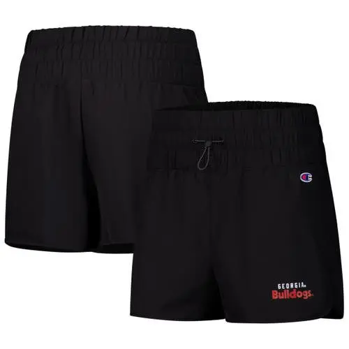 Champion Georgia Bulldogs Tailgate Woven Shorts - Black