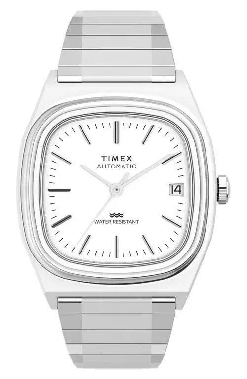 Timex® Automatic Bracelet Watch - Stainless Steel