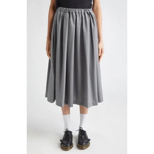 Tao Comme Des Garçons Tropical Weight Wool Blend Skirt