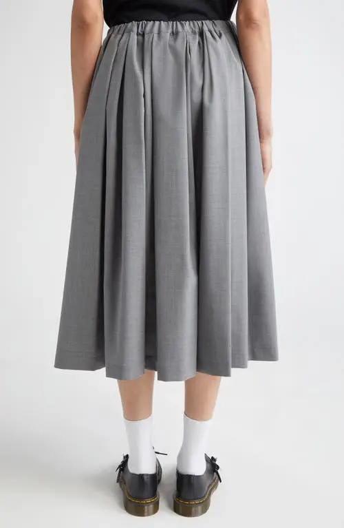 Tao Comme Des Garçons Tropical Weight Wool Blend Skirt