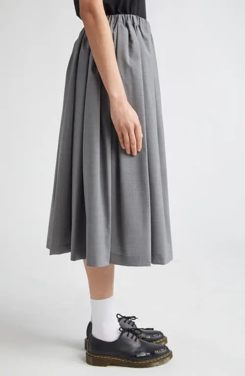 Tao Comme Des Garçons Tropical Weight Wool Blend Skirt