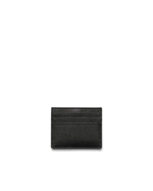 Prada Leather Card Holder - Black