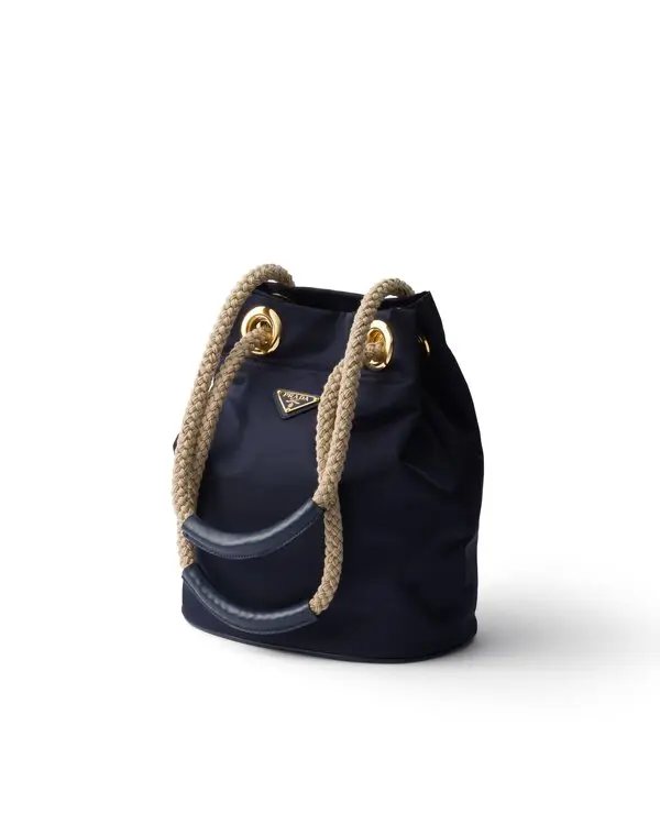 Prada Mariner Re-nylon Small Bucket Bag - Blue