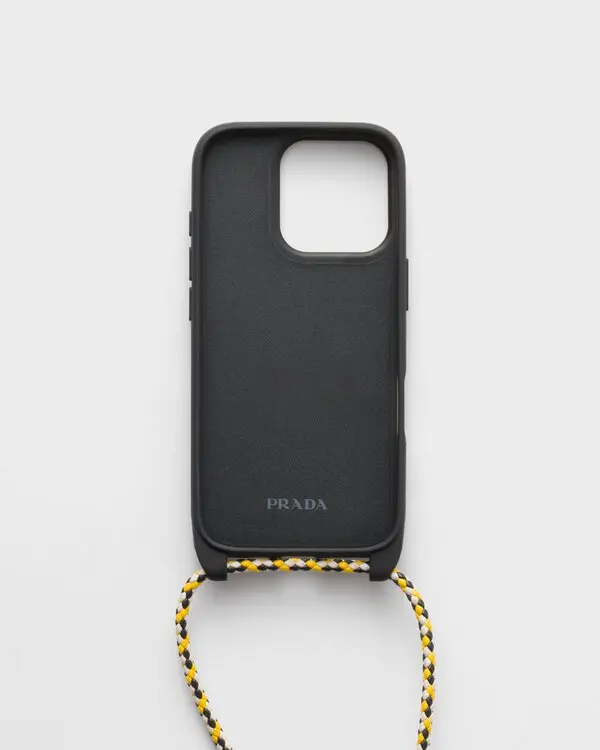 Prada Leather Case For Iphone 16 Pro Max